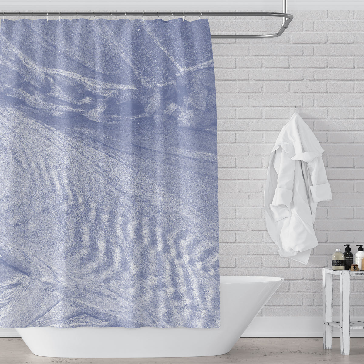 Blue Beach Sandscape Shower Curtain – Metro Shower Curtains
